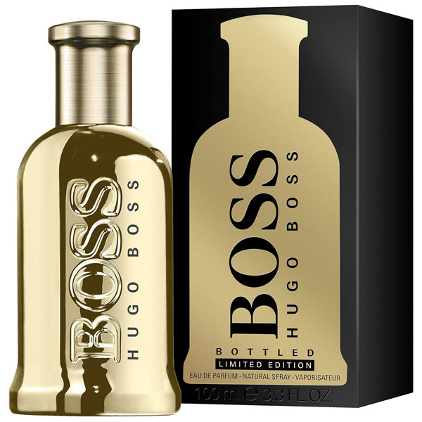 送料無料  ヒューゴボス ボス リミテッドエディション EDP オードパルファム SP 100ml ゴールド 香水 HUGO BOSS