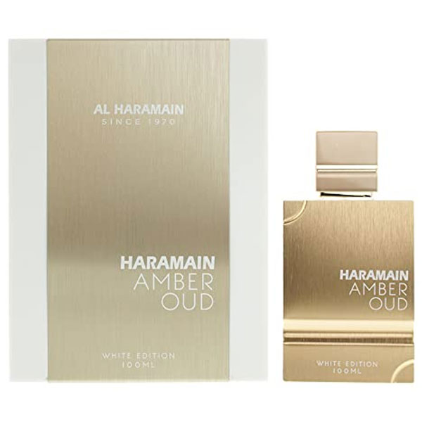 送料無料  アルハラメイン アンバー ウード ホワイト エディション EDP オードパルファム SP 100ml 香水 AL HARAMAIN