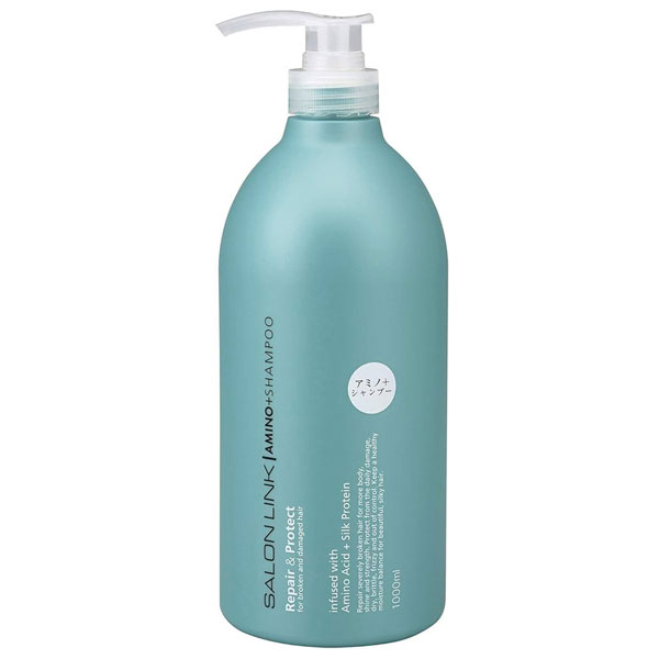 送料無料  熊野油脂 サロンリンク アミノ シャンプー 1000ml 10本セット 【ケース販売】
