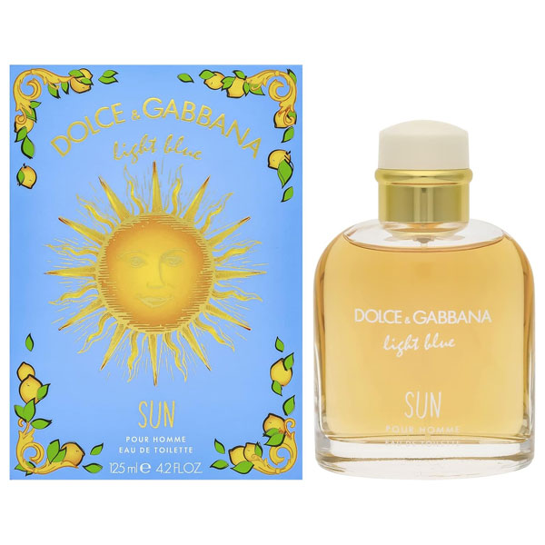 送料無料  ドルチェ＆ガッバーナ ライトブルー プールオム サン EDT オードトワレ SP 125ml テスター 香水 メンズ