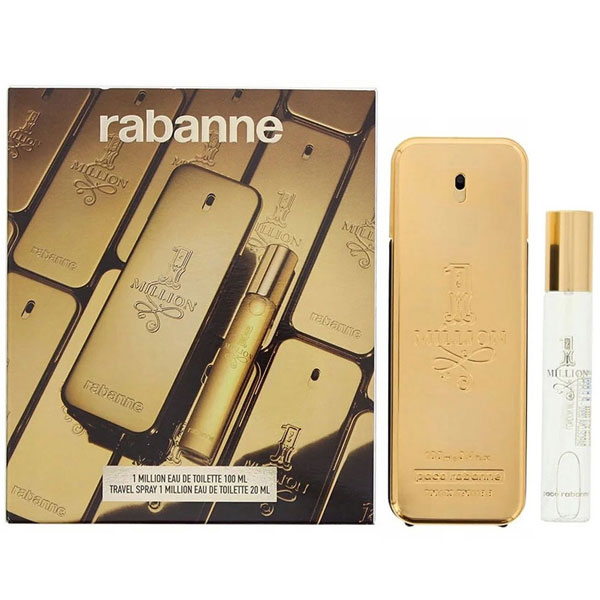 送料無料  パコラバンヌ ワンミリオン 2P コフレセット EDT100ml＋EDT20ml 香水 PACO RABANNE