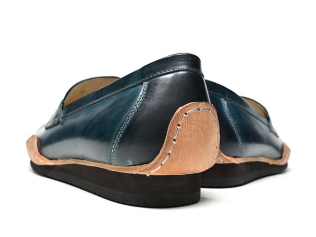 ローファー メンズ スリッポン 本革 革靴 レザー 茶色 紺色 スリー