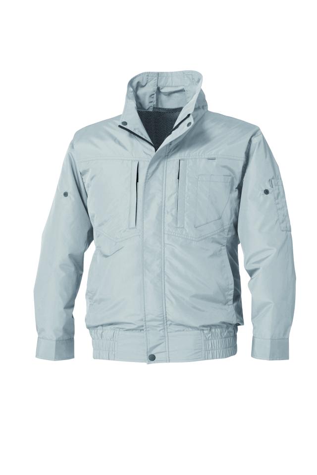 【メーカー直送・代引不可】【空調服】　エレファン遮熱長袖タチエリ（ウェアのみ） シルバー LL [EK3540C06S4]