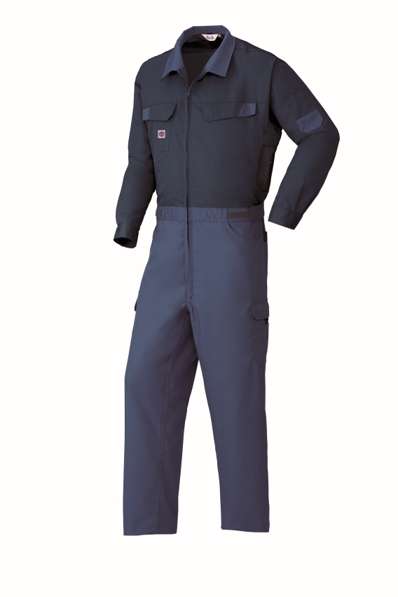 【メーカー直送・代引不可】空調つなぎ服（ウェアのみ） ネイビーブルー L [1-9920C03S3]