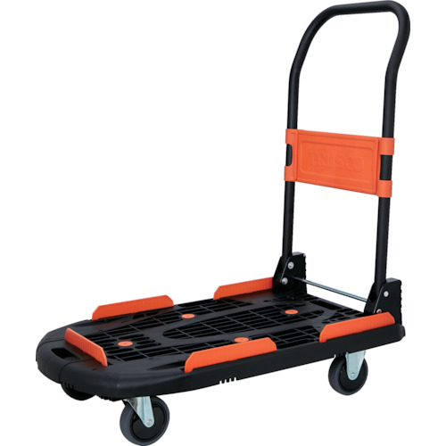 TRUSCO トラスコ中山 樹脂台車 カルティオ（新型） 780X490 折畳 黒 荷物落下防止柵付 MPK-780-BK [MPK780BK] [558-4732] の通販はau PAY ...