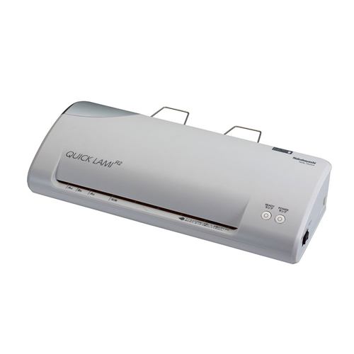 ナカバヤシ【2本ローラー】パーソナルラミネータ クイックラミR2 A4 ライトグレー NQL-R2A4LG【100μm・150μmフィルム対応 ラミネーター】