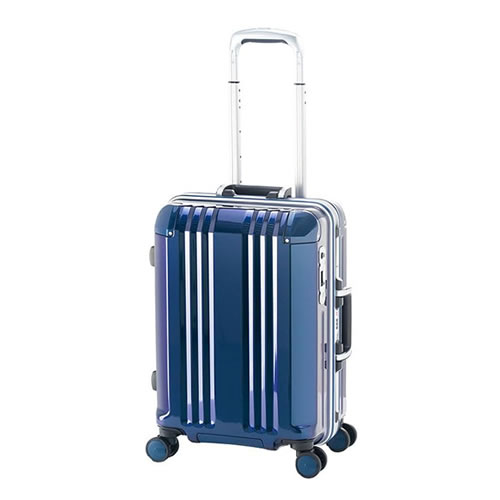 アジア・ラゲージ【国内線機内持ち込みサイズ】デカかるEdge フレームタイプ（オーロラブルー） 重さ約3.2kg 容量35L ALI-070R-18-BL【3〜4泊目安】
