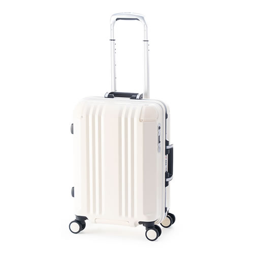 アジア・ラゲージ【国内線機内持ち込みサイズ】デカかるEdge フレームタイプ（バニラ） 重さ約3.2kg 容量約35L ALI-070R-18-VA【3泊〜4泊目安】