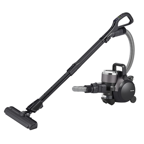 東芝【TOSHIBA】サイクロン式クリーナー コード式 自走式パワーブラシ ストームグレー TORNEO V（トルネオ） 掃除機 VC-S650X-H【からみレスブラシ搭載】