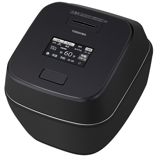 東芝【TOSHIBA】真空圧力IHジャー炊飯器 5.5合炊き グランブラック 炎匠炊き 新・圧力コントロール RC-10ZWW-K【備長炭かまど丸釜】