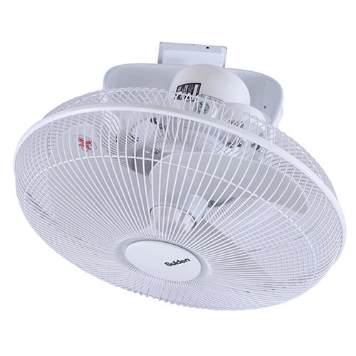 スイデン【Suiden】工場扇 天井取付型 VRシリーズ 扇風機 ロータリータイプ ハネ径35cm SF-35VR-1VP【首振り360度旋回】