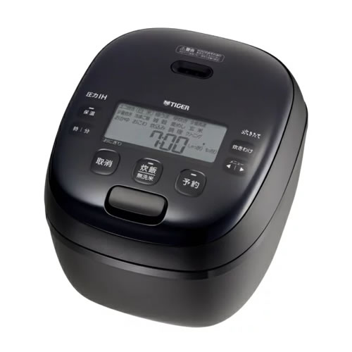 タイガー【キッチン家電】圧力IHジャー炊飯器 炊きたて 5.5合炊き 1L ブラック JRI-H100-K【簡単調理】遠赤5層土鍋蓄熱コート釜