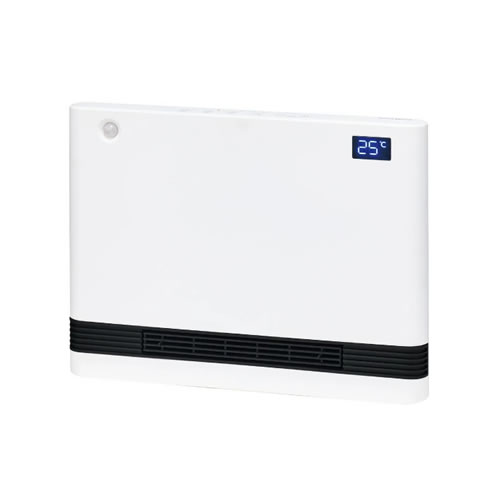 ユアサプライムス【暖房機器】ファンを取り外して洗えるワイドセラミックヒーター ホワイト 人感センサー搭載 YA-PS1246SGM-W【電気ファンヒーター】