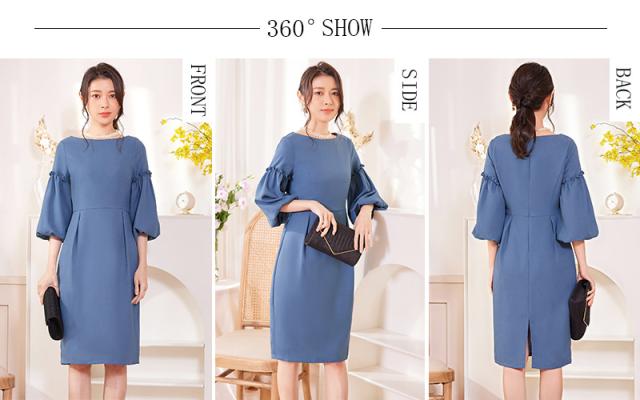 レビュー特典 パーティードレス フォーマルワンピース 結婚式 お呼ばれ