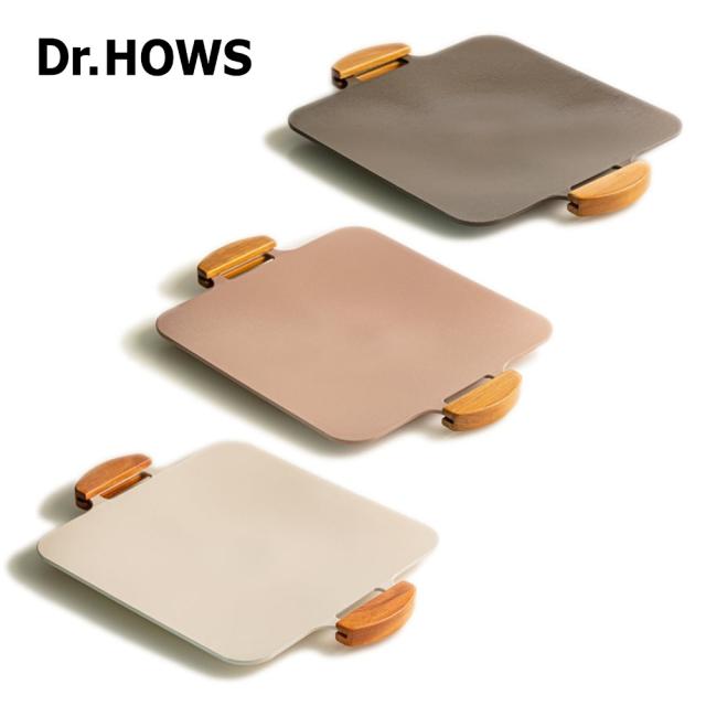 Dr.HOWS ドクターハウス グリルパンフライパン IH 直火 ガス火 Solid ソリッド キャンプ アウトドア 四角 薄型 おしゃれ 角型 韓国 かわいい 軽量 スクエア 取っ手 肉の ...