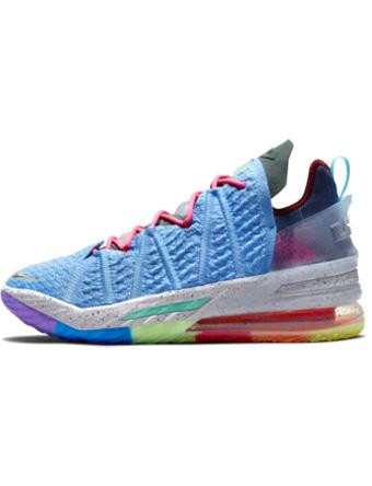 バスケットシューズ バッシュ   ナイキ Nike Lebron 18  Best 1-9 University Blue/G