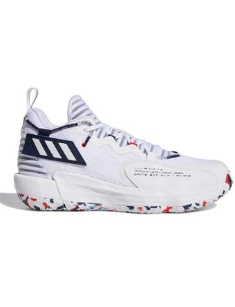 バスケットシューズ バッシュ   アデイダス Adidas Dame 7 Extply GCA Wht/Nvy/Red