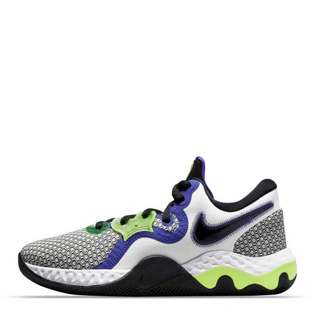 バスケットシューズ バッシュ   ナイキ Nike Renew Elevate 2 Wht/Volt Indigo Burst