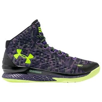 バスケットシューズ バッシュ   アンダーアーマー UnderArmour Curry 1 Retro Black/Purpl