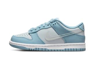 バスケットシューズ バッシュ スニーカー   ナイキ Nike Dunk Low Retro GS Clear Blue Sw