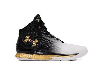 バスケットシューズ バッシュ   アンダーアーマー UnderArmour Curry 1 MVP Black / White