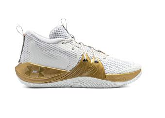 バスケットシューズ バッシュ   アンダーアーマー UnderArmour Embiid One White/Gold