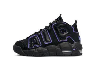 バスケットシューズ バッシュ スニーカー   ナイキ Nike Air More Uptempo 96 GS GS Black