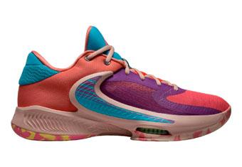 バスケットシューズ バッシュ  フリーク  ナイキ Nike Zoom Freak 4 Purple/Blue/Pink