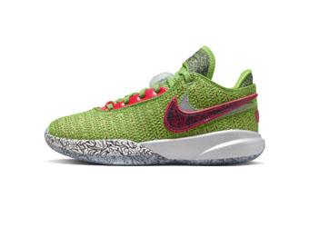 バスケットシューズ バッシュ   ナイキ Nike Lebron 20 GS CHRISTMAS GS Green/Red