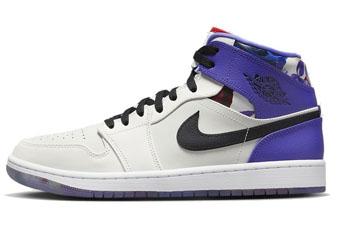 バスケットシューズ バッシュ スニーカー   ジョーダン Jordan Air Jordan 1 Mid SE Flower