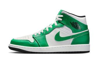 バスケットシューズ バッシュ スニーカー   ジョーダン Jordan Air Jordan 1 Mid Lucky Gree