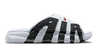 バスケットシューズ バッシュ スニーカー   ナイキ Nike Air More Uptempo 96 Slide White