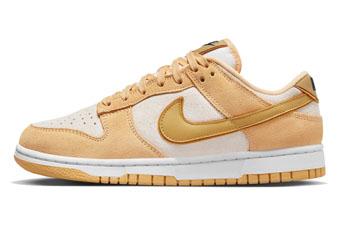 シューズ スニーカー   ナイキ Nike Wmns Dunk Low LX W Gold Suede/Wheat   ストリー