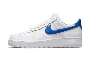 バスケットシューズ バッシュ スニーカー   ナイキ Nike Air Force 1 Low '07  White/Blue
