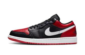 バスケットシューズ バッシュ スニーカー   ジョーダン Jordan Air Jordan 1 Low Bread Blac
