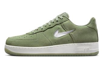 バスケットシューズ バッシュ スニーカー   ナイキ Nike Air Force 1 Low Retro Oil Green