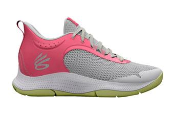 バスケットシューズ バッシュ   アンダーアーマー UnderArmour UA 3Z6　NM Gray/Pink