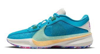 バスケットシューズ バッシュ  フリーク ギリシャ x ナイジェリア  ナイキ Nike Zoom Freak 5 Greec