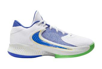 バスケットシューズ バッシュ  フリーク  ナイキ Nike Zoom Freak 4 GS GS White/Blue/Gr