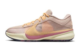 バスケットシューズ バッシュ  フリーク　  ナイキ Nike Zoom Freak 5 Fossil Stone/Celes