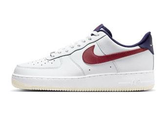 バスケットシューズ バッシュ スニーカー   ナイキ Nike AIR FORCE 1  '07 White/Red/Ligh