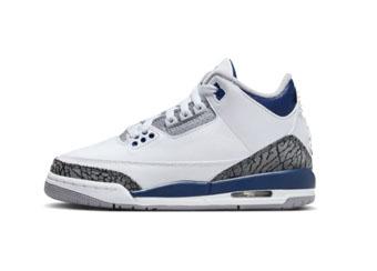 バスケットシューズ バッシュ スニーカー   ジョーダン Jordan Air Jordan 3 Retro　GS GS Wh