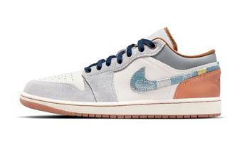 バスケットシューズ バッシュ スニーカー   ジョーダン Jordan Air Jordan 1 Low SE Denim S