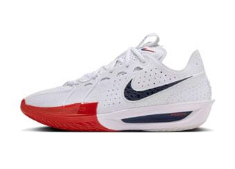 バスケットシューズ バッシュ   ナイキ Nike Air Zoom G.T. Cut 3 USA White/Navy/Re