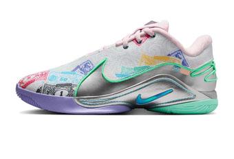 バスケットシューズ バッシュ   ナイキ Nike Lebron 22 QS Currency White/Green/Pin