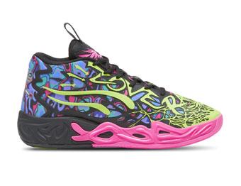 バスケットシューズ バッシュ  ラメロボール   プーマ Puma MB.04　Heem Black/Pink/Lime
