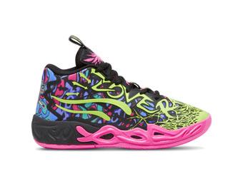 バスケットシューズ バッシュ  ラメロボール   プーマ Puma MB.04　GS　Heem GS Black/Pink/L