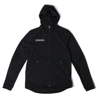 バスケットパーカー ウェア  秋冬物 スポルディング Spalding ジップアップスウェットパーカー  Blk   ストリー