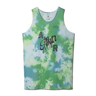 バスケットノースリーブ　タンクトップ ウェア   アクター AKTR MIXTURE TIEDYE TANK WHITE