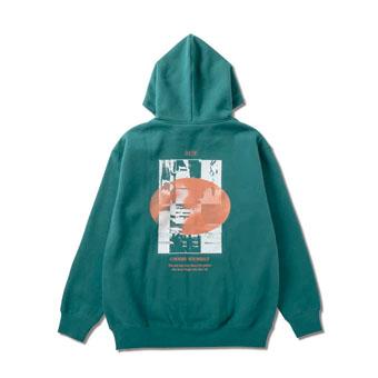 バスケットパーカー ウェア  秋冬物 アクター AKTR AEROSTEAM PHOTO SWEAT ZIP HOODIE G